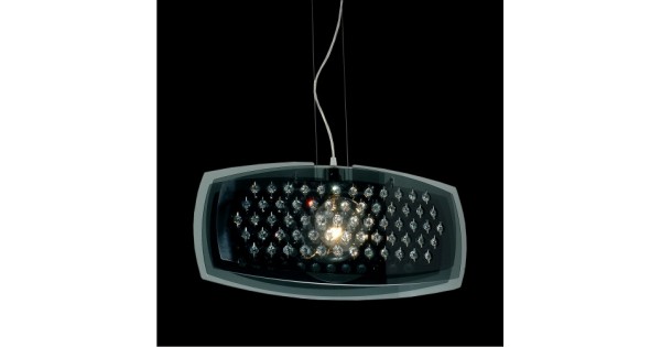 18009 SKYCRISTALL 1XE27/100W,TRANSPARENT SMOKE Visecka svetilka