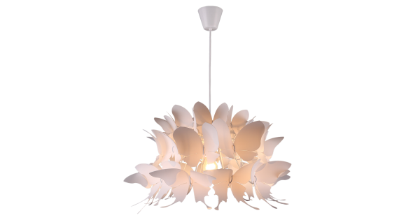 48503 Висечка светилка BUTTERFLY 1хЕ27 бела Luxera