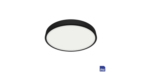 49043 ЛЕНИС ЛЕД ПЛАФОНСКА СВЕТИЛКА 12W 4000К ЦРНА