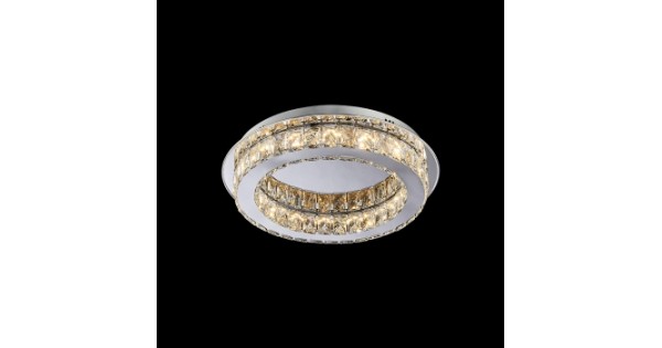 62400 MOVIDA LED/16W,3000K,D450,STEEL/CRYSTAL Tavanska svetilka