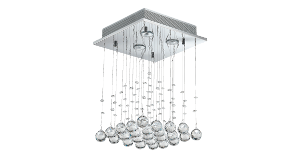 62425 KillYs 3xGU10/50W,Chrome/Clear Visecka svetilka