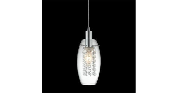 68014 Sempre 1xE14/60W,Chrome/Cristal Visecka svetilka